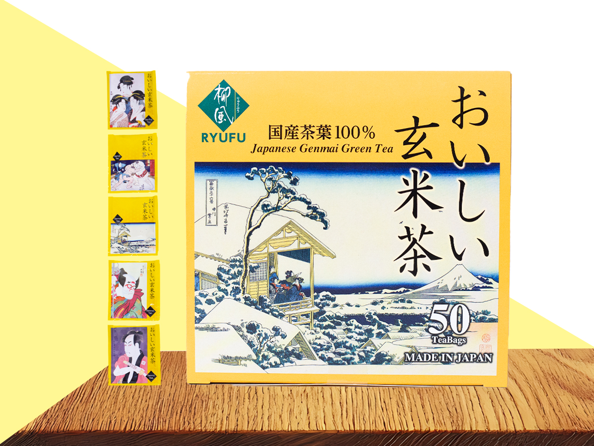 Japanese Green Tea & Roasted Rice | MR Genmaicha Tea Bags 100g (2g x 50 ...